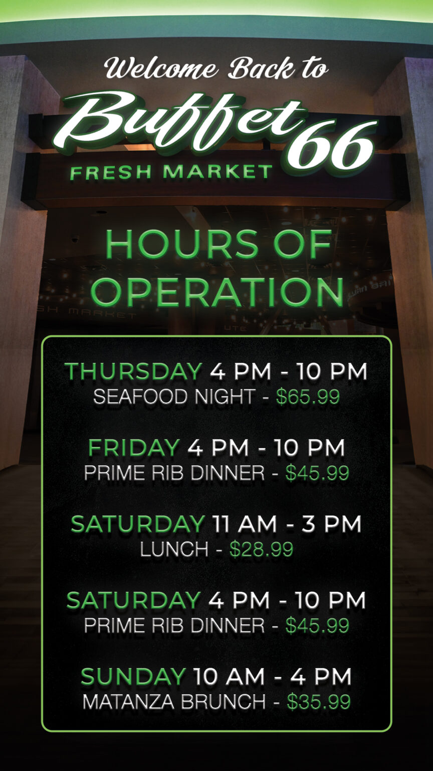 Buffet 66 Fresh Market - Route 66 Casino Hotel